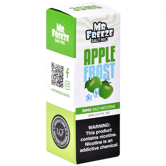 Salt Mr Freeze x 30ml 35mg Apple Frost – garage del vapor