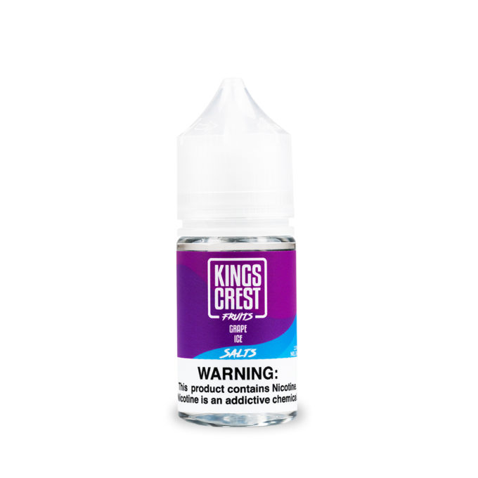 Salt King Crest Fuits 30ml x 35mg Grape Ice – garage del vapor