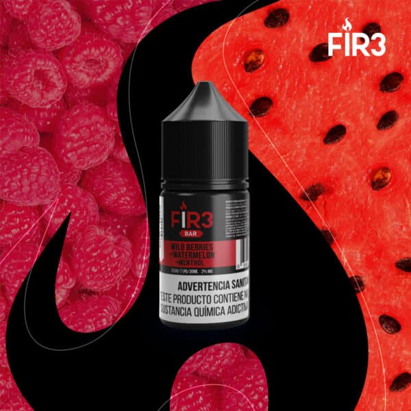 Salt Fire 50mg x 30ml Wild Berries Watermelon Menthol – Garage Del Vapor