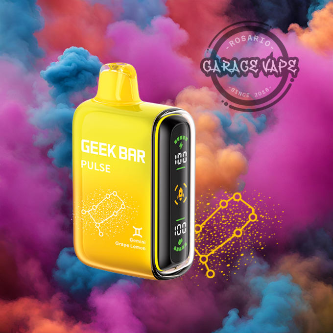 Geek Bar Pulse 5% 15000 puffs Grape Lemon – Garage Del Vapor