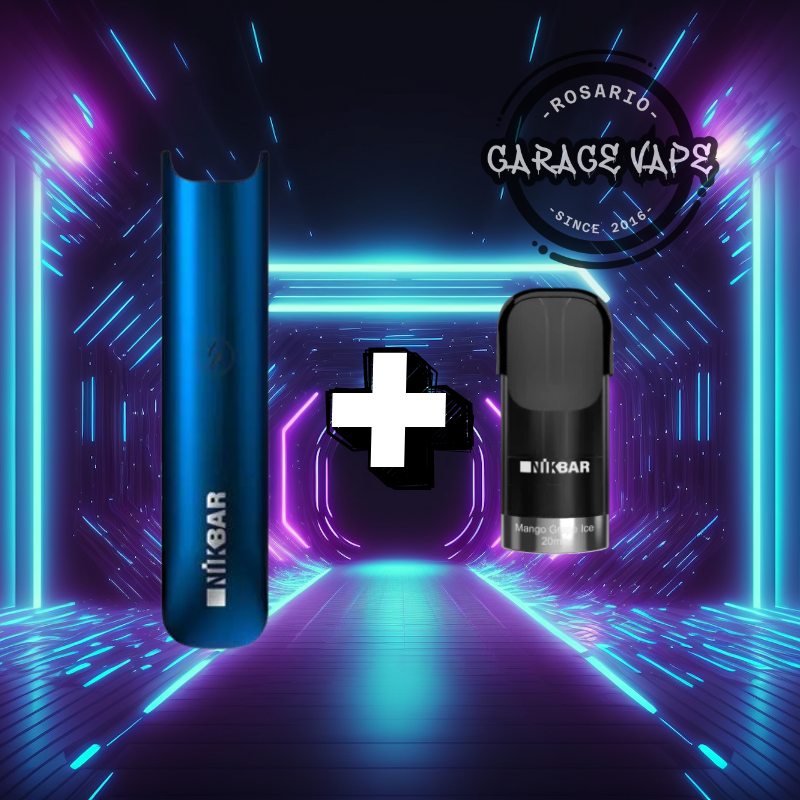 Bateria Npod Pro (azul) + Cartucho – Garage Del Vapor