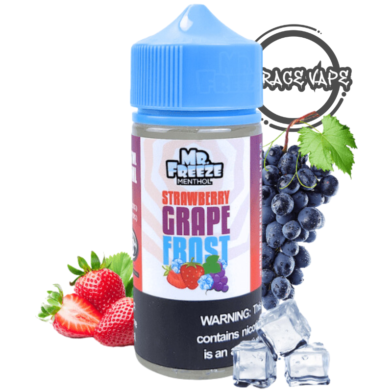 Mr. Freeze 100ml x 0 mg Strawberry Grape Frost – Garage Del Vapor