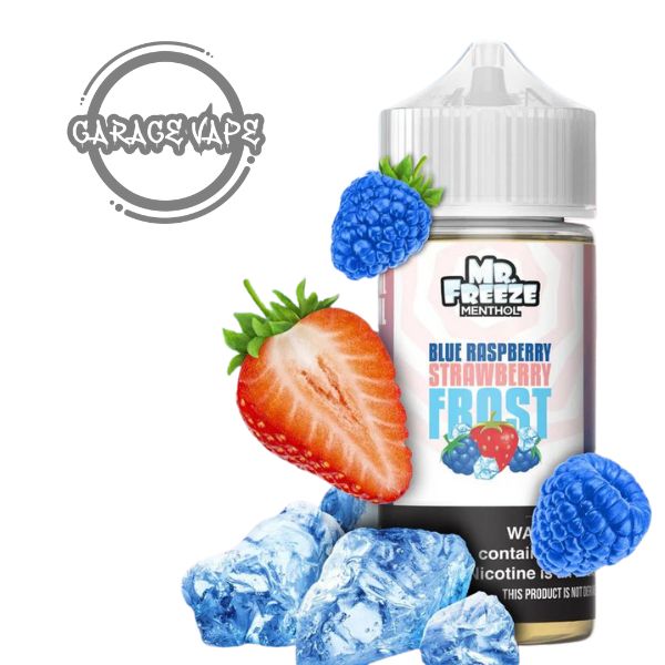 Mr. Freeze 100ml x 3mg Blue Raspberry Straw Frost – Garage Del Vapor