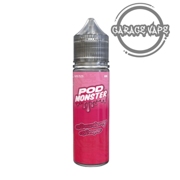 Salt Pod Monster 60ml x 50mg Strawberry Scoops – Garage Del Vapor